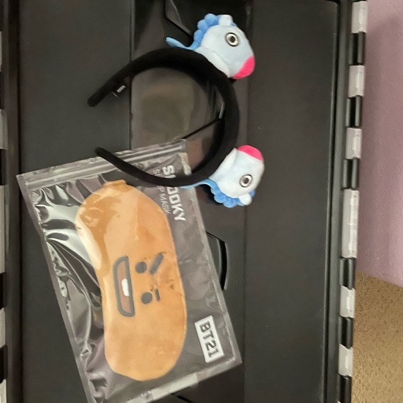 bt21 | Accessories | Bt2 Shooky Sleep Mask And Mang Headband Sold ...